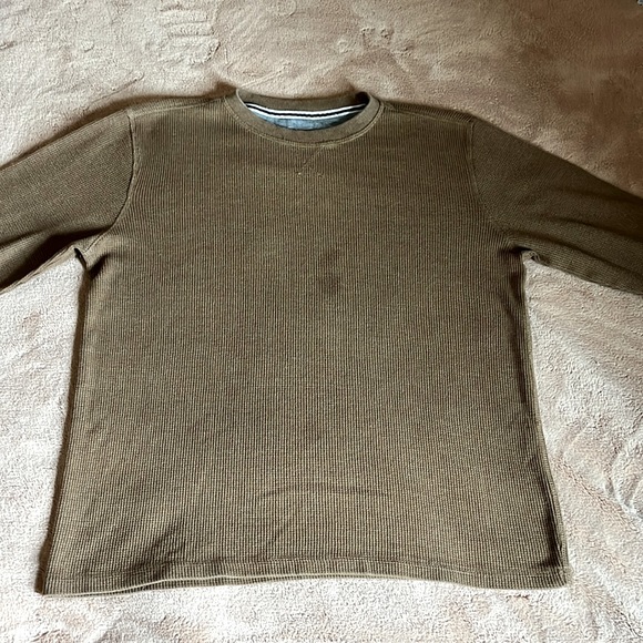 Members Only | Tops | Members Mark Brown Thermal Pullover Sweater ...
